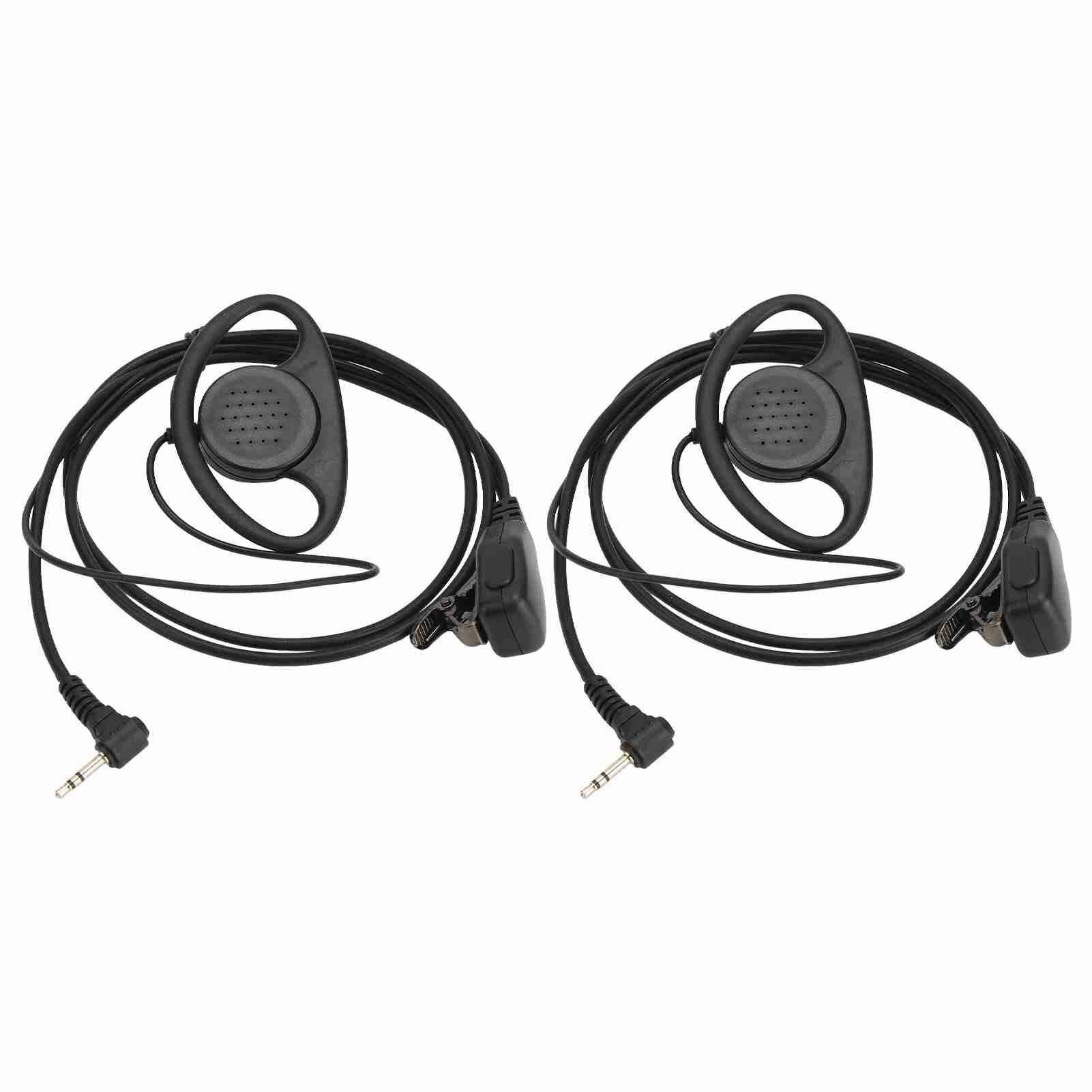 Наушник для рации, гальванический процесс, 1 контакт, 2,5 мм, двусторонняя радиогарнитура для Motorola, рация, комплект из 2 предметов