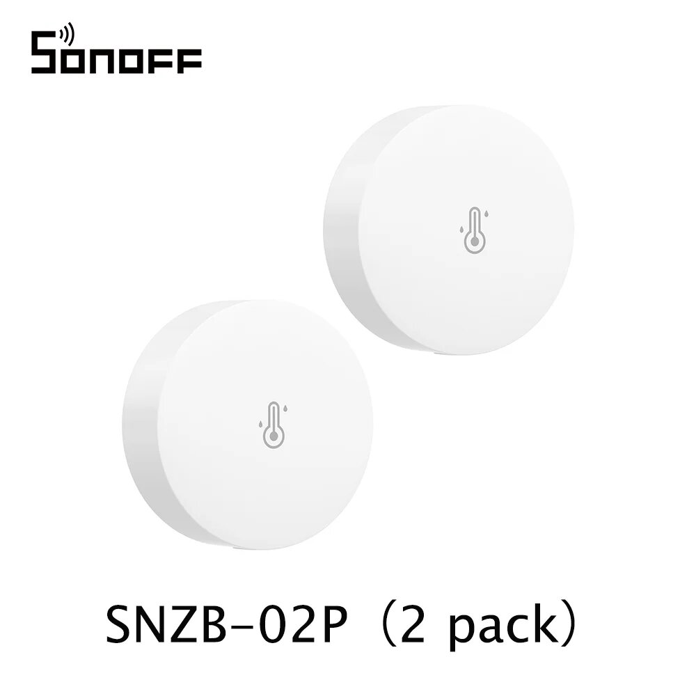 SONOFF SNZB-02P, комплект 2 шт. датчик температуры и влажности
