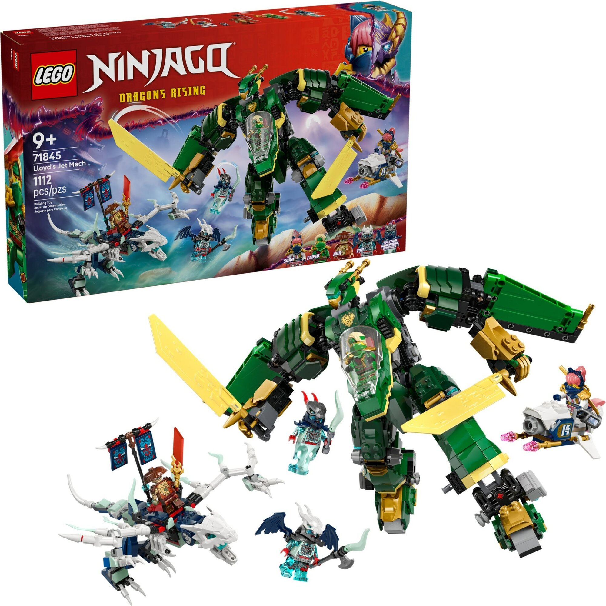 Конструктор LEGO Ninjago 71845 Реактивный мех Ллойда , 1112 деталей, от 9 лет