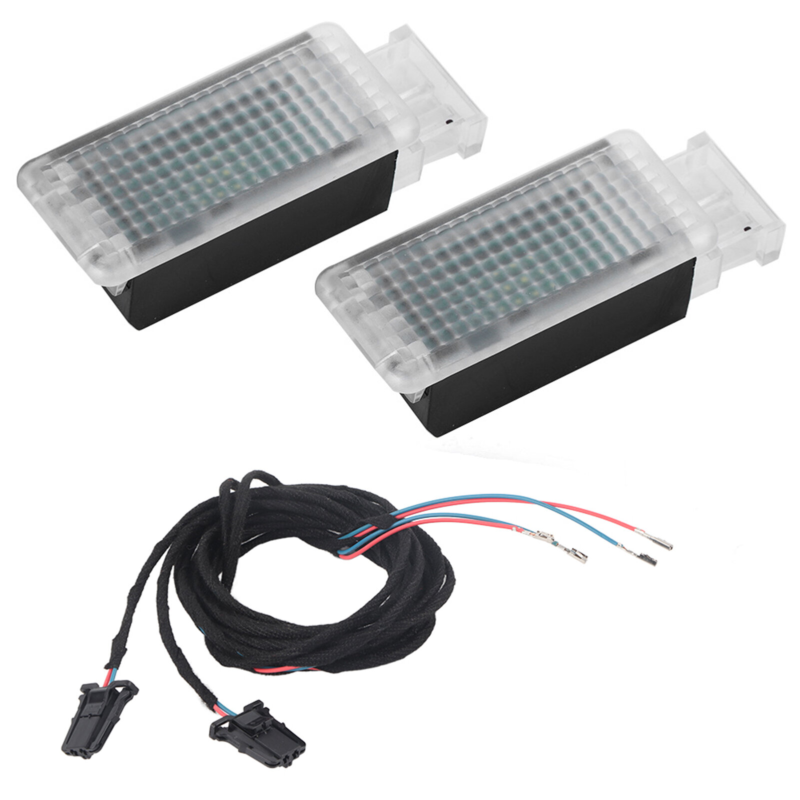 2pcs Led Footwell Lights с жгутом проводов, подходящих для 5G MK6 MK7 B7 B8 5G0947409