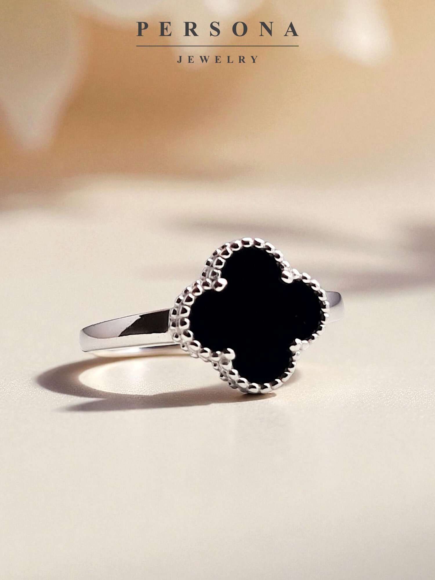 Кольцо, серебро, 925 проба, родирование, оникс