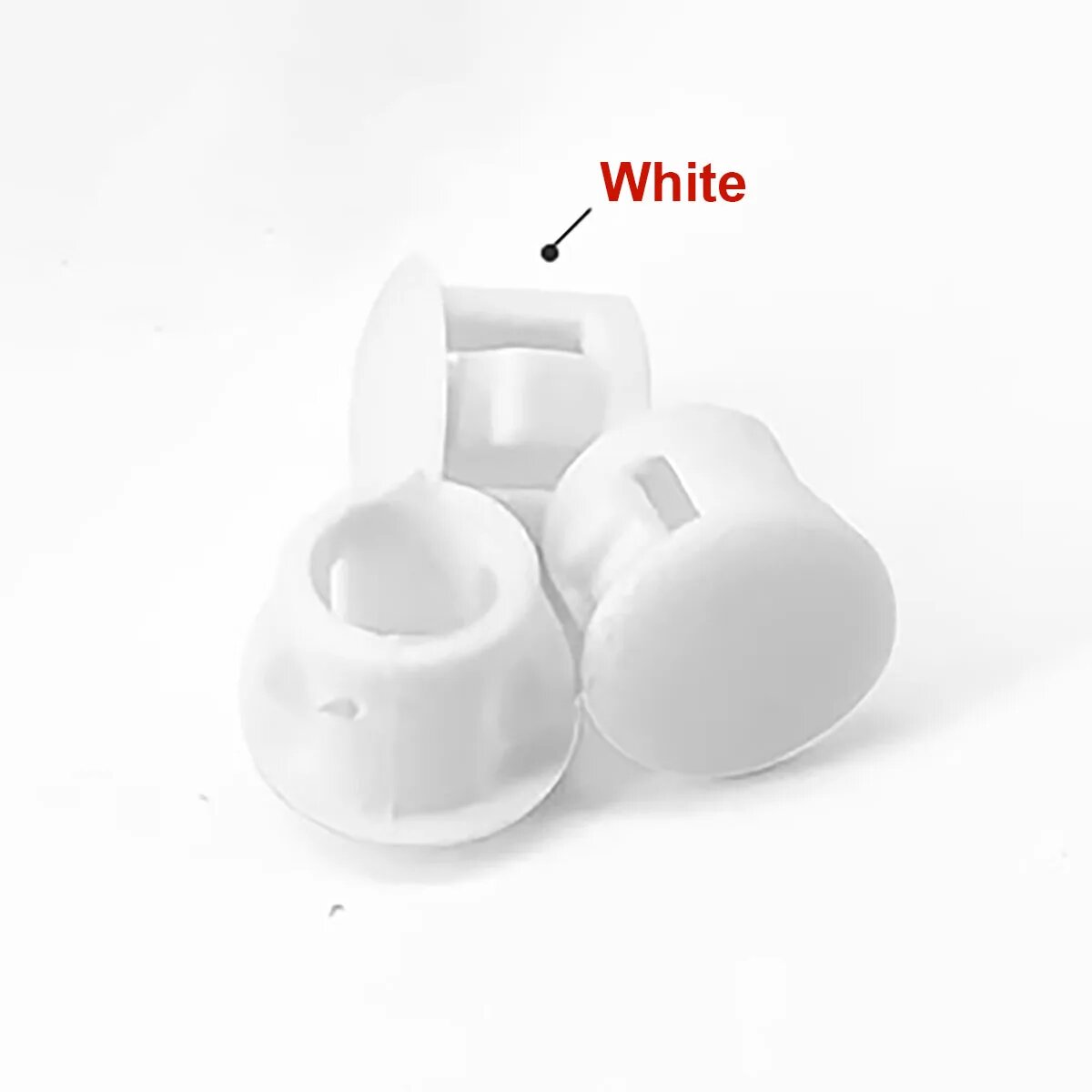 Пластиковые заглушки для отверстий 5-60 мм 28mm, White