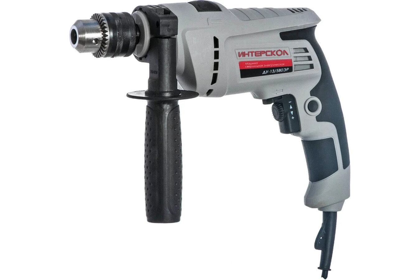 Дрель ударная 220В 580Вт 2800об/мин 13мм ДУ-13/580ЭР ИНТЕРСКОЛ 632.1.0.00