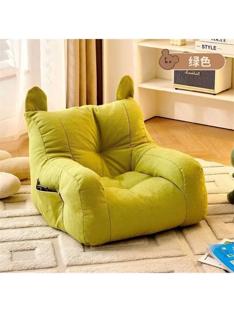 Прямой диван, механизм На пол, Трехуровневый трансформер, 38х38х38 см, зеленый