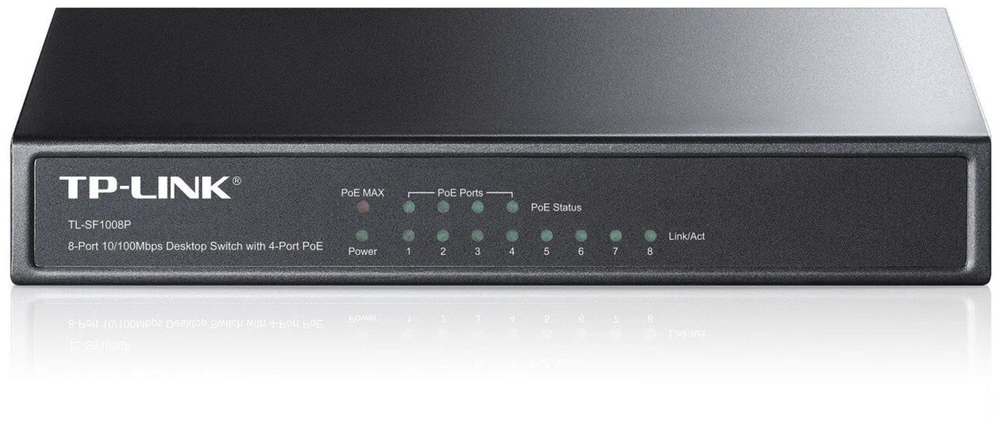 Коммутатор PoE TP-LINK TL-SF1008P 4xUTP 10/100, 4xUTP 10/100 PoE