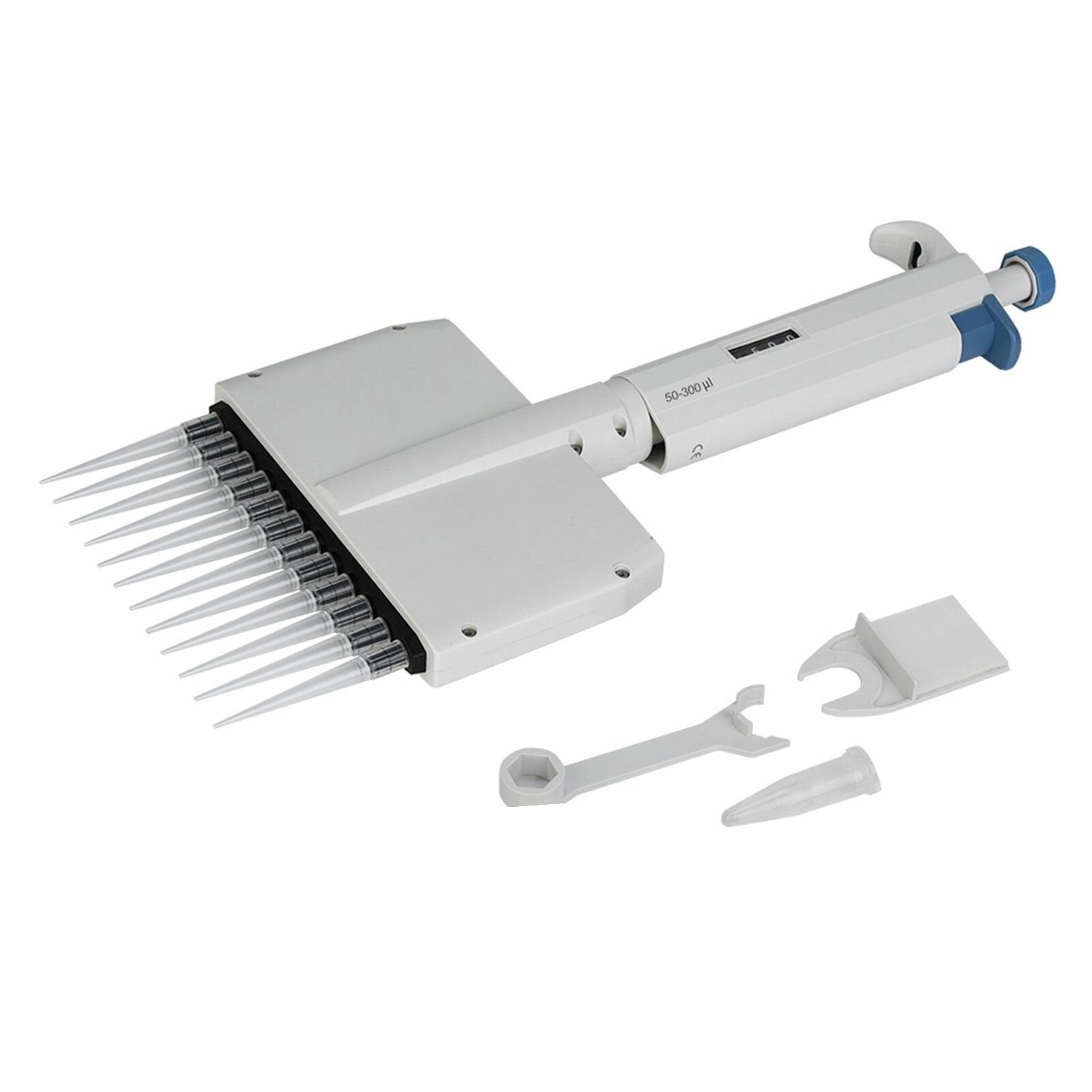 12-канальная 50-300 мкл L регулируемая механическая пипетка Vraiable Volume ручная пипетка лабораторный инструмент