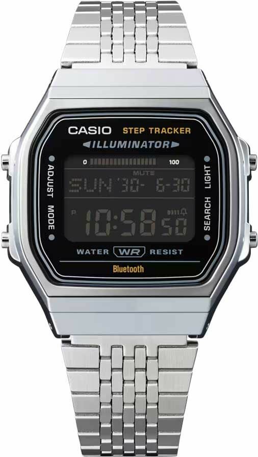Наручные часы CASIO, черный, серебряный — фото 1