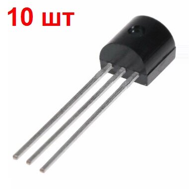 Транзистор КТ315Е1 10 шт. NPN 35В 0,1А 0,15Вт корпус TO-92