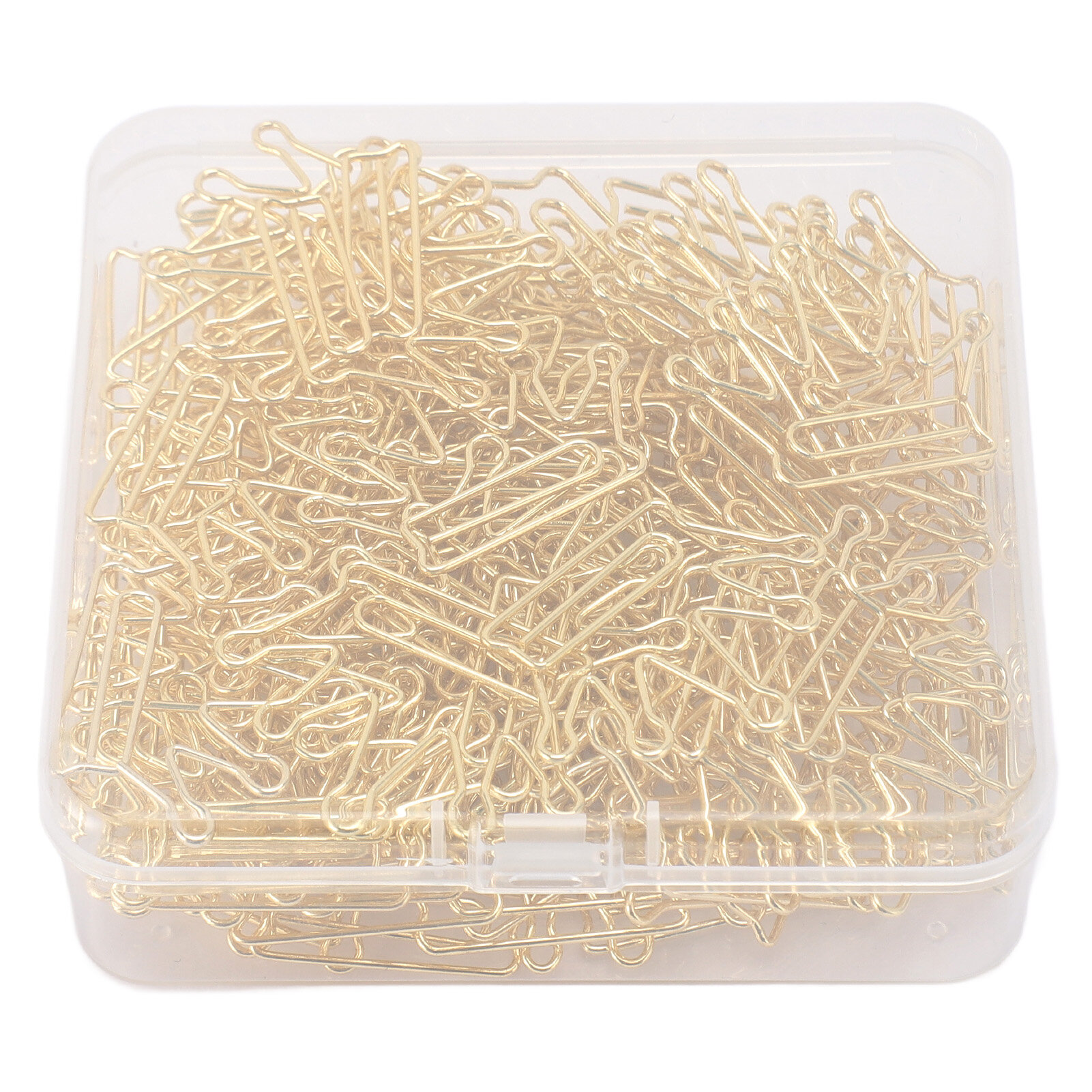 100 шт. скрепок в форме короны, железные декоративные скрепки с коробкой для книг, блокнотов, планшетов, золотые