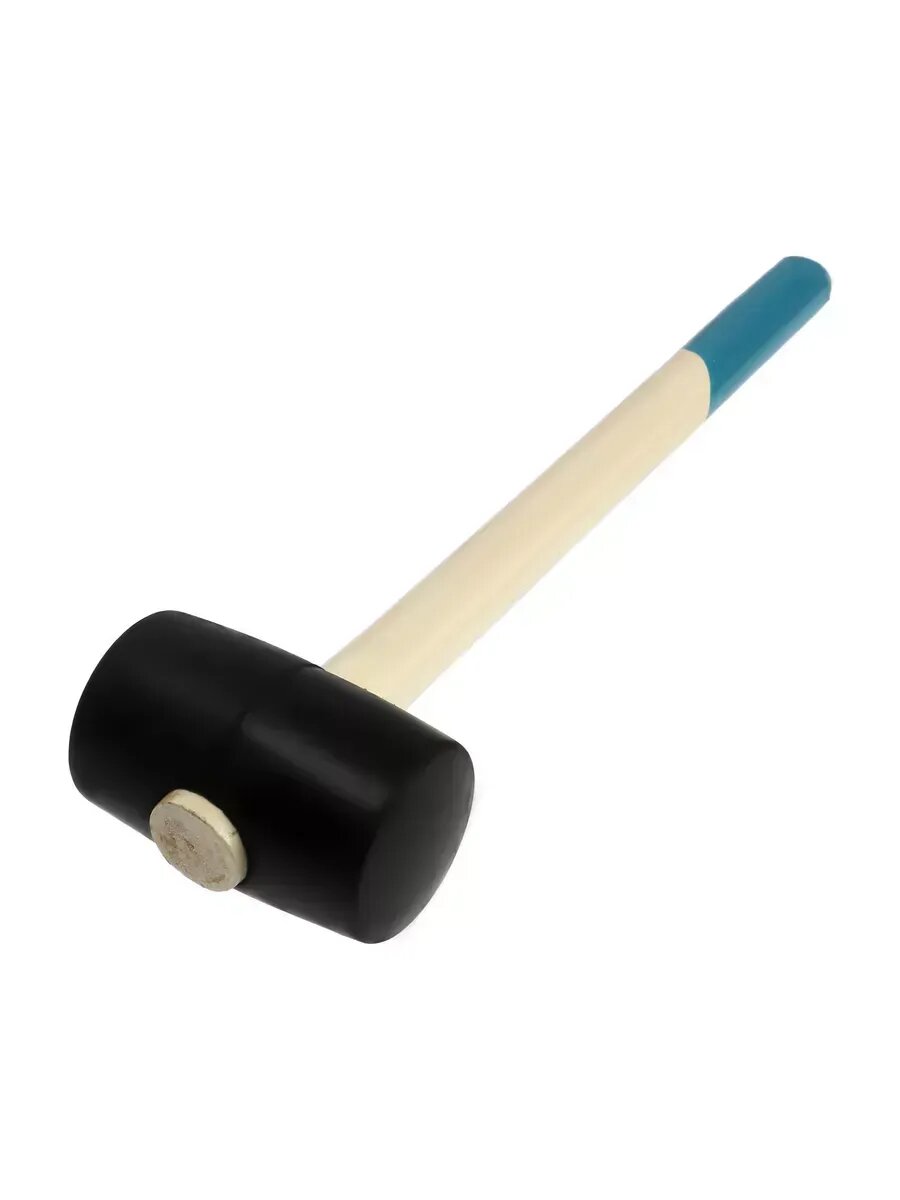 Киянка резиновая для плитки деревянная рукоятка, 650 г