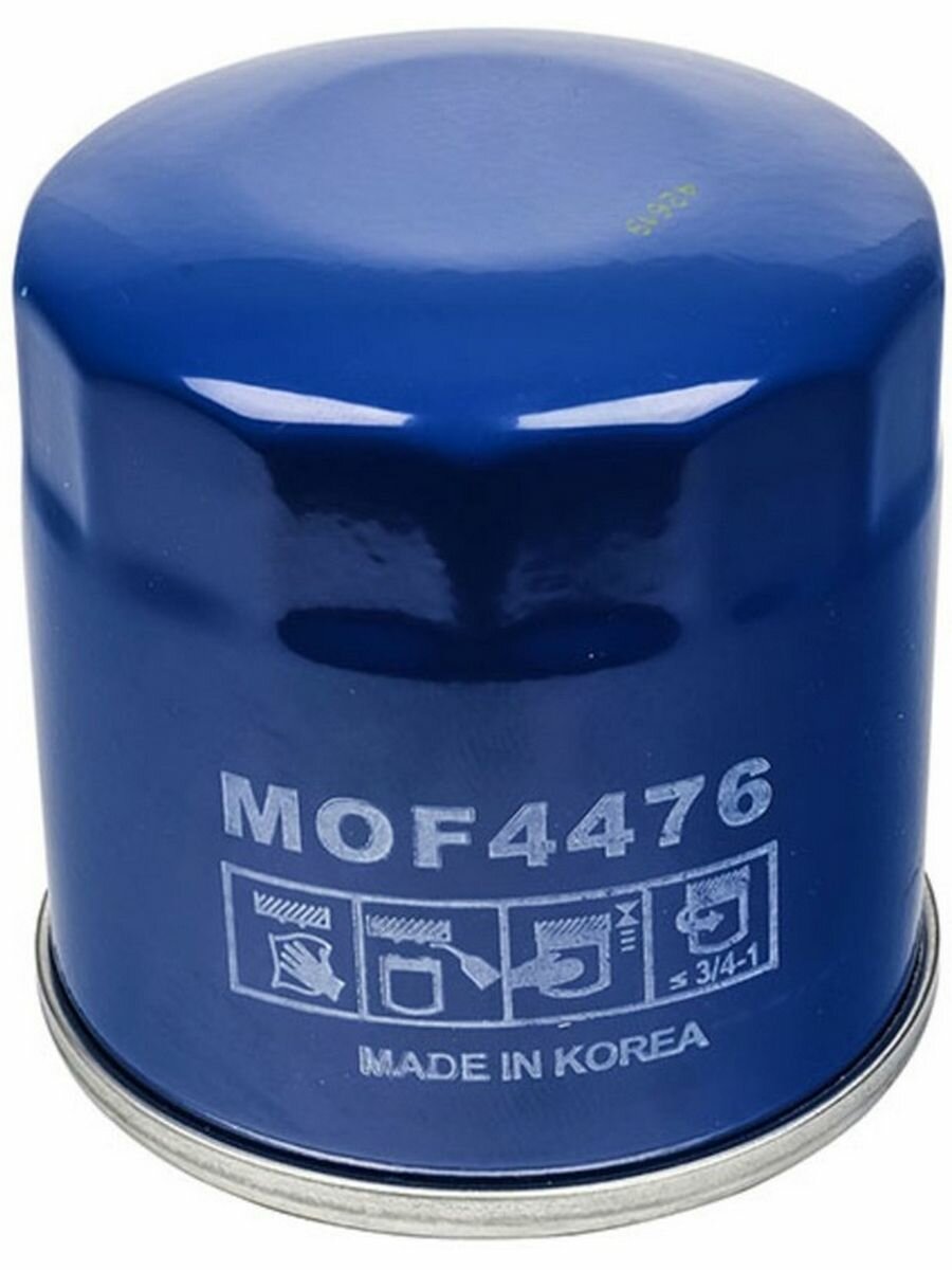 Фильтр масляный MANDO MOF4476 для Chevrolet Aveo, Daewoo Matiz, Suzuki Alto / Шевроле Авео, Дэу Матиз, Сузуки Альто