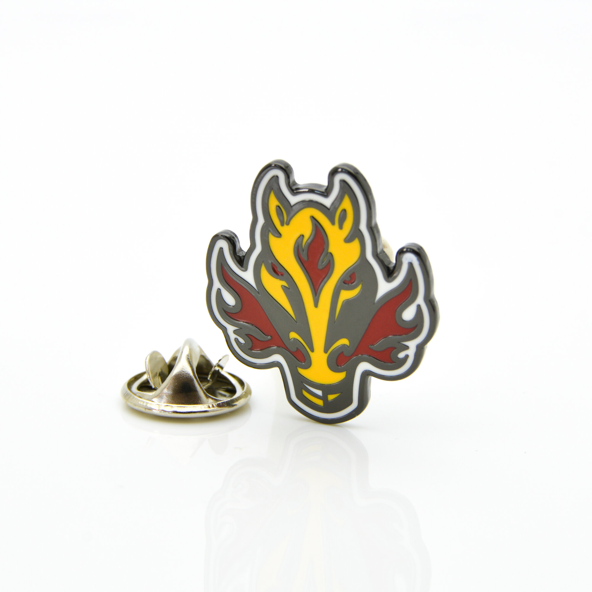 Хоккейный значок NHL ХК Калгари Флэймз "Конь"