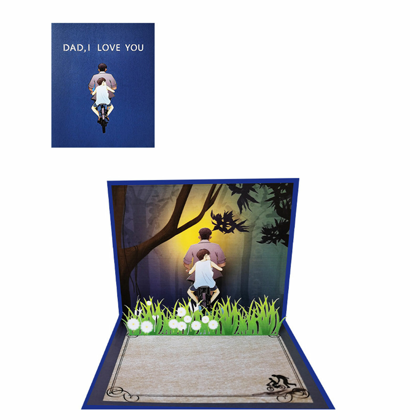 Creative 3D Greeting Card for Fathers Day Handmade Presents Birthday Cards