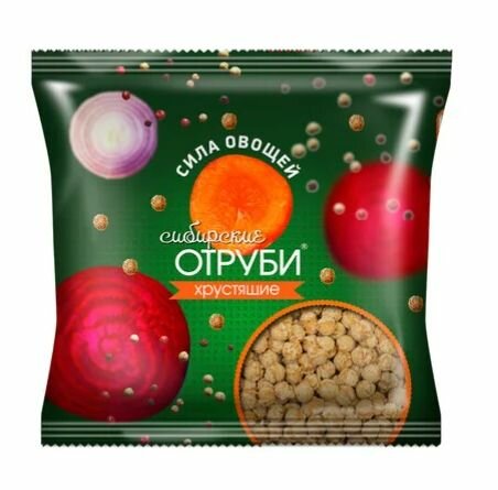 Хрустящие отруби Сила овощей Сибирская Клетчатка