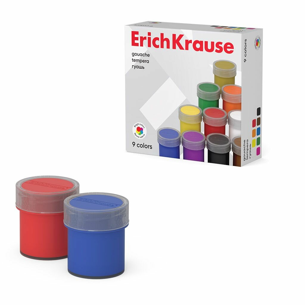 Гуашь Basic Art 17мл. 9цв. ErichKrause