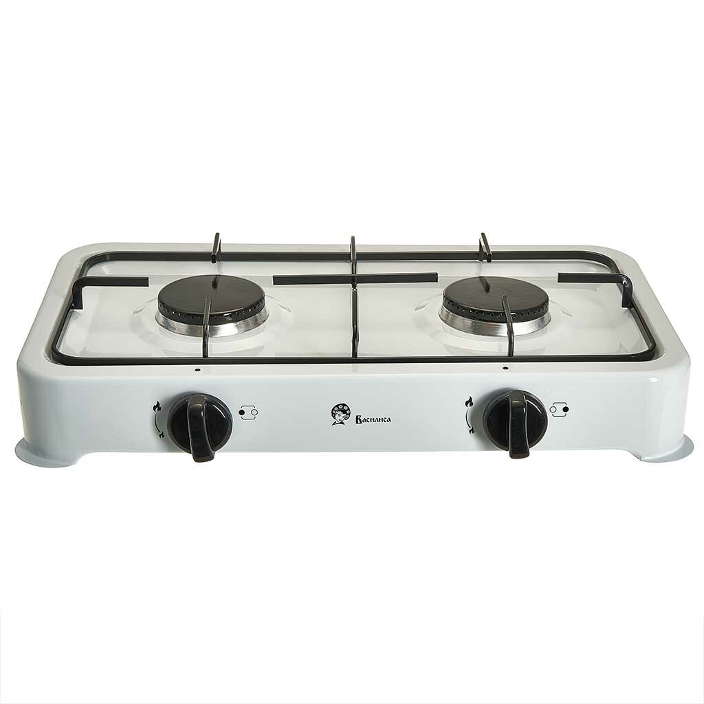 Газовая плита настольная 2-конфорочная Василиса ВА-6502 белая