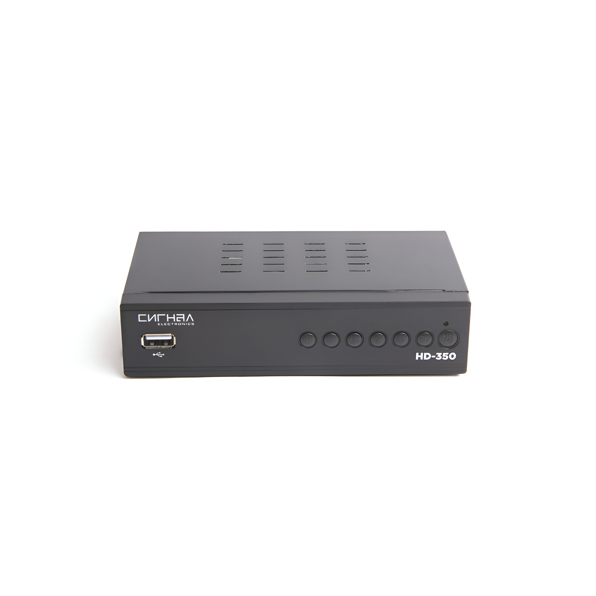 Ресивер эфирный цифровой DVB-T2/C HD HD-350 металл, дисплей DOLBY DIGITAL, HEVC Сигнал