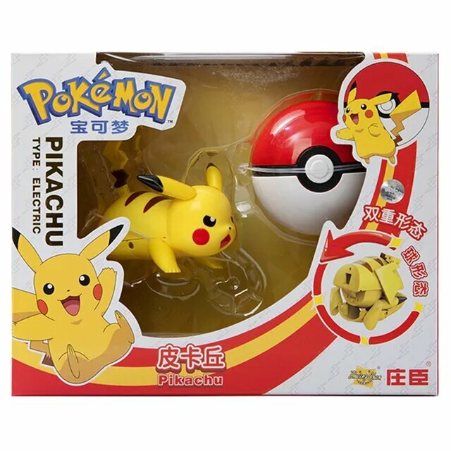 Оригинальные фигурки покемонов из аниме Pokémon: Пикачу, Генгар, Чаризард, Гаярадос, Мьюту, Драгонит, детский набор трансформирующихся игрушек.