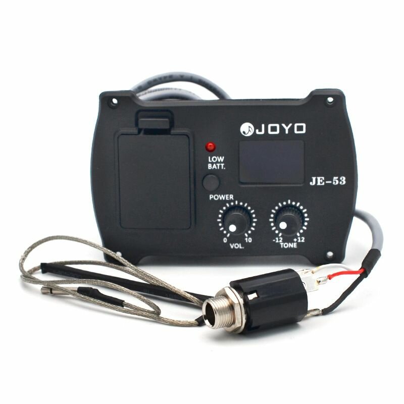 Гитарный тюнер JE53 с регулировкой V+T, черный