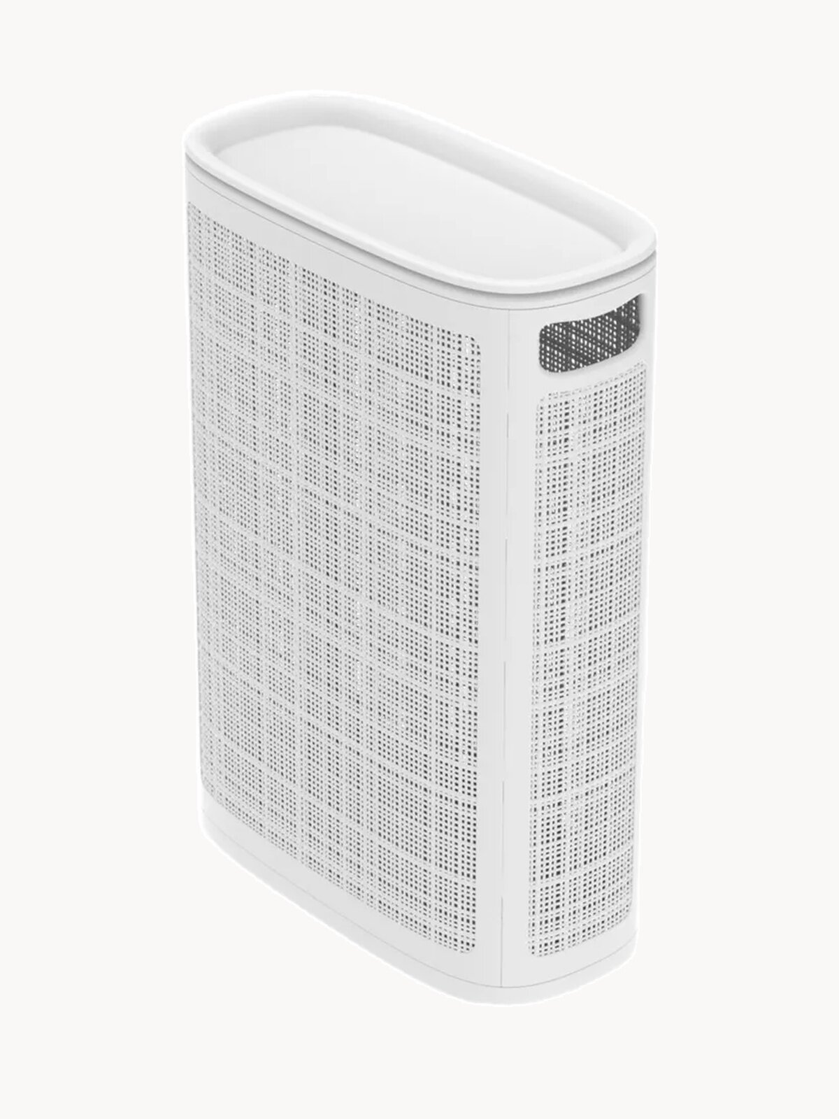 Корзина для белья «Лён», Альт-Пласт, 45л, белый, сборная, пластик