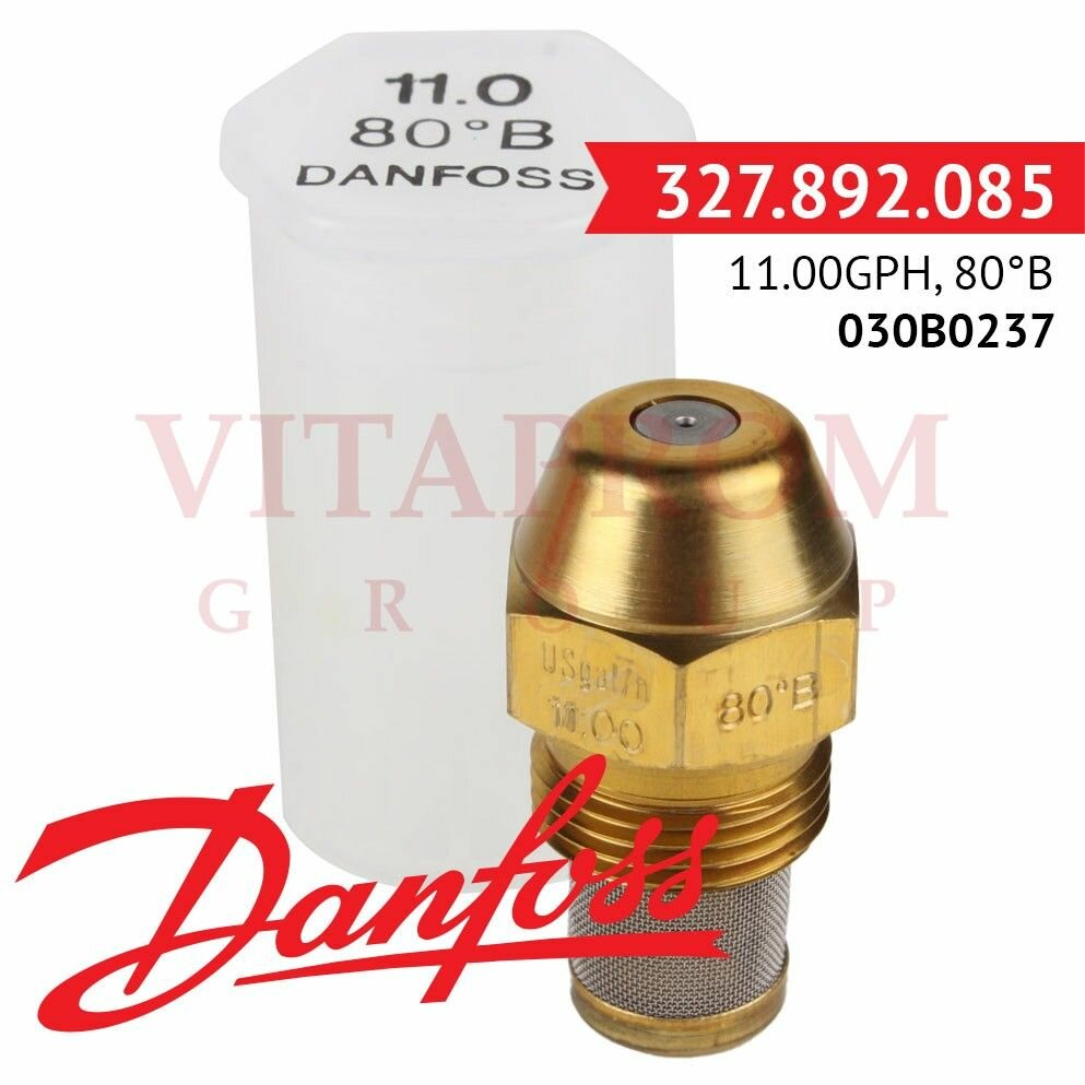 Форсунка Danfoss 11.00GPH, 80B, 030B0237