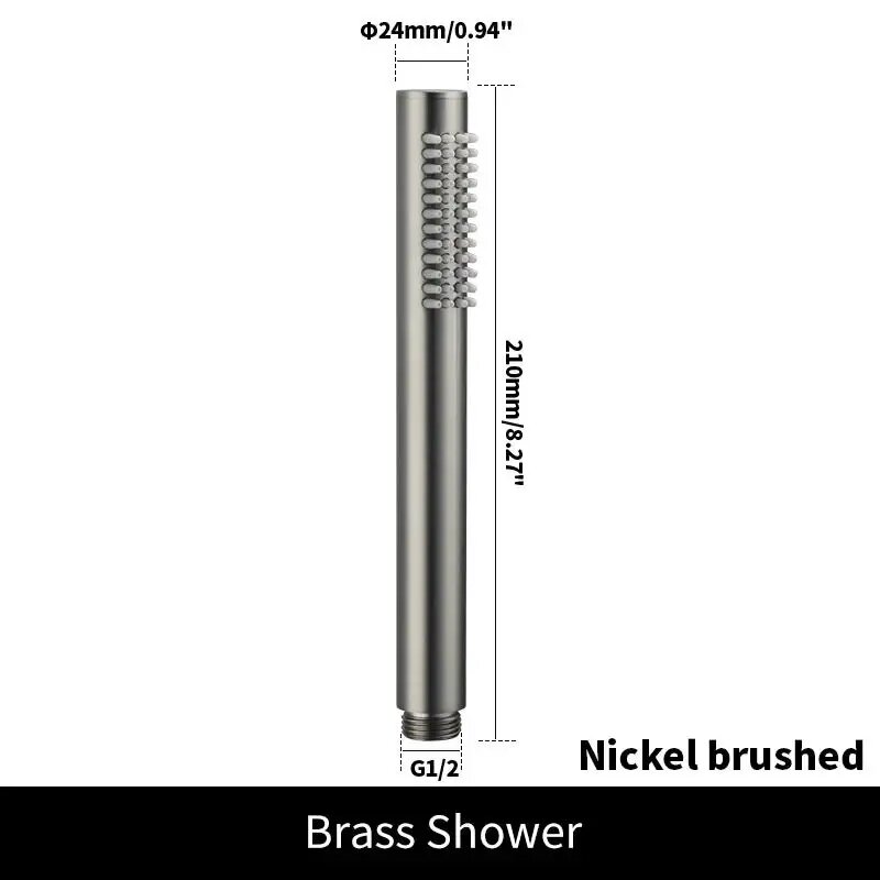 Душевая лейка ручная, Brushed, 210 мм, G1/2