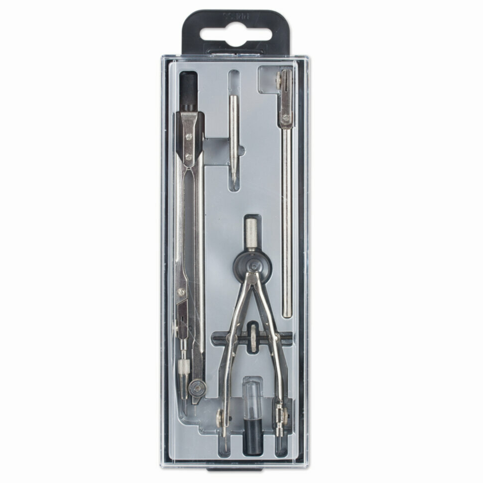 Готовальня 5 предметов, пластиковый пенал, GLOBUS, НЧ5-70-50, 210419