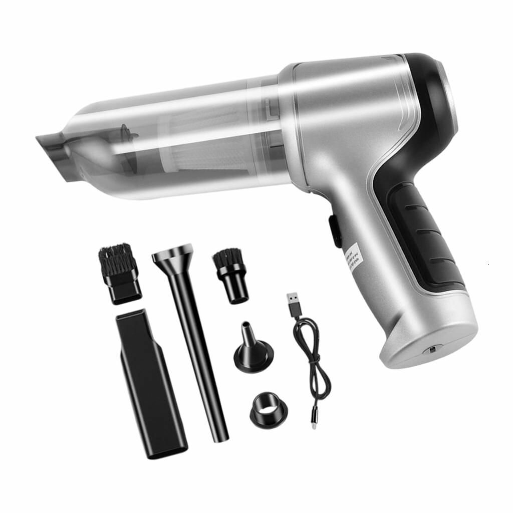 Многофункциональный мини-пылесос для ноутбука, стола, пианино, 3 в 1 аксессуары, водонепроницаемый фильтр, Почищенный щеткой обычный стиль