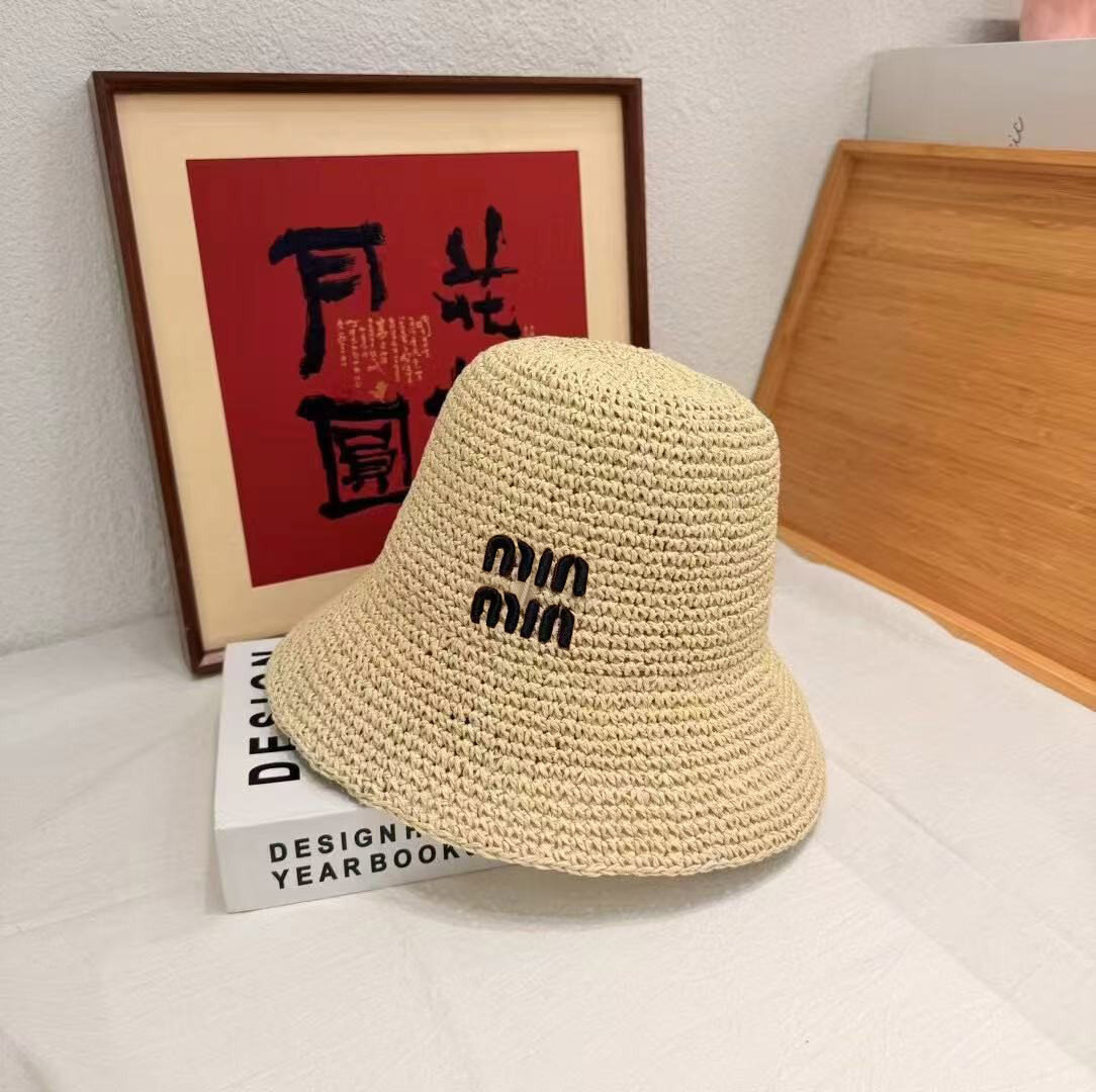 Новая соломенная шляпа-ведро в корейском стиле на осень и зиму, новая солнцезащитная соломенная шляпа с английской буквой «m», женская повседневная универсальная шляпа в рыбацком стиле