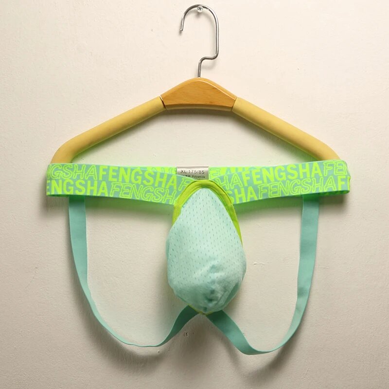 Мужские стринги Gaysex из полиэстера и спандекса L, Голубой, Lightblue