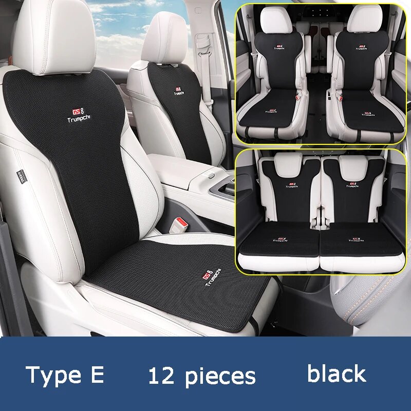 Дышащие чехлы на сиденья для автомобиля Trumpchi GAC GS8 II 2023 Type E 12 pieces