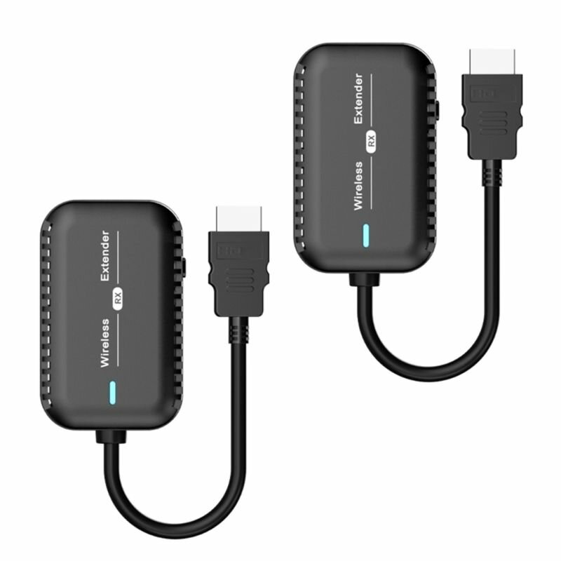 Беспроводной удлинитель HDMI mini HD video transmitter 1080p-черный с кабелем