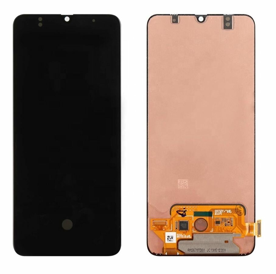 Дисплей (матрица + тачскрин) для телефона Samsung Galaxy A70 SM-A705F черный (BIG OLED)