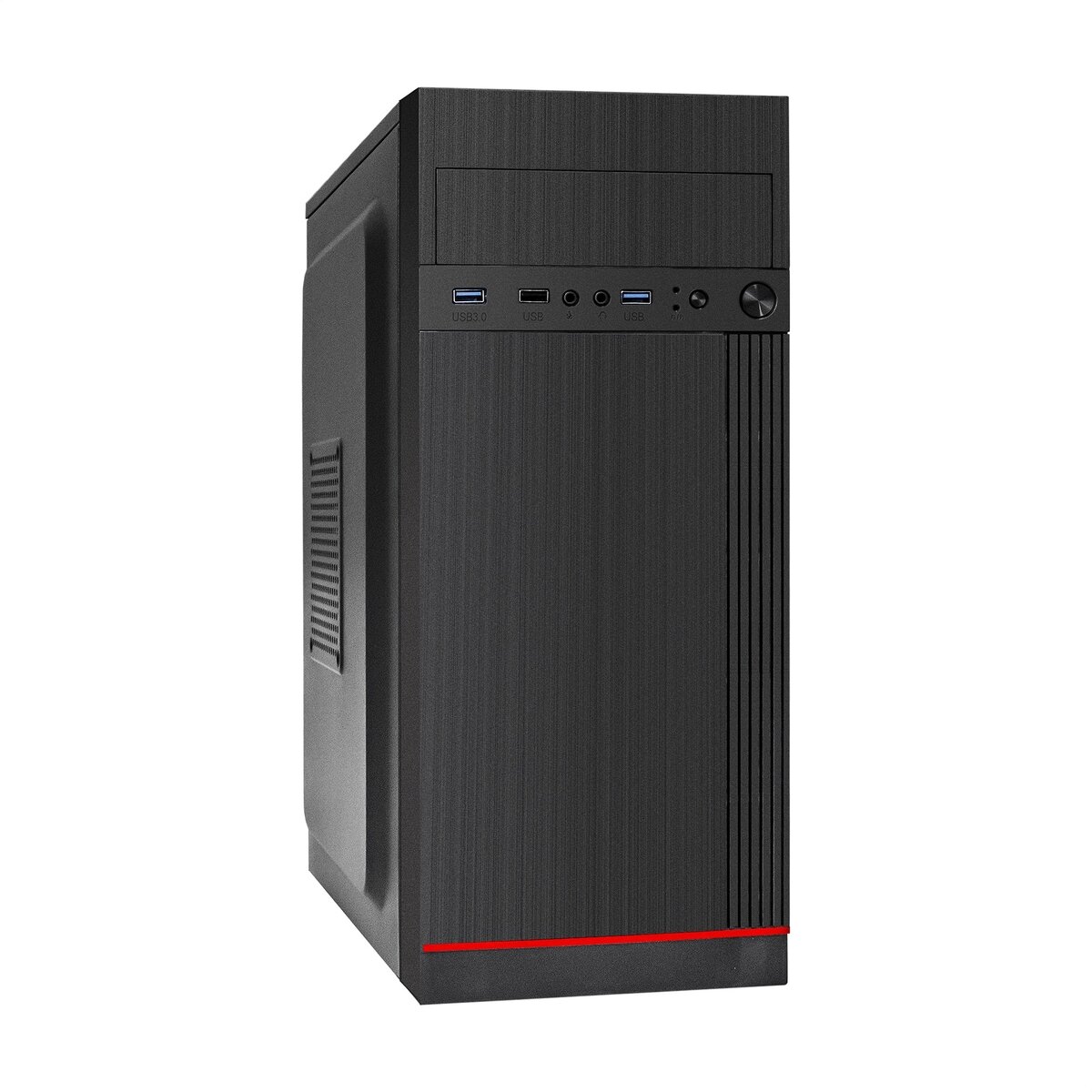 Корпус для компьютера ExeGate AA-442U2-AA500 черный, MidiTower, АТХ, БП 500Вт, 7 слотов расширения