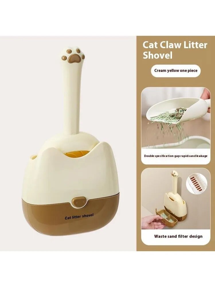 Настенная лопатка для кошачьего туалета