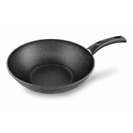 Сковорода Вок Нева Металл Посуда Вок "Литая" Гранит Индукция 28 см, алюминий (L3128Wi)