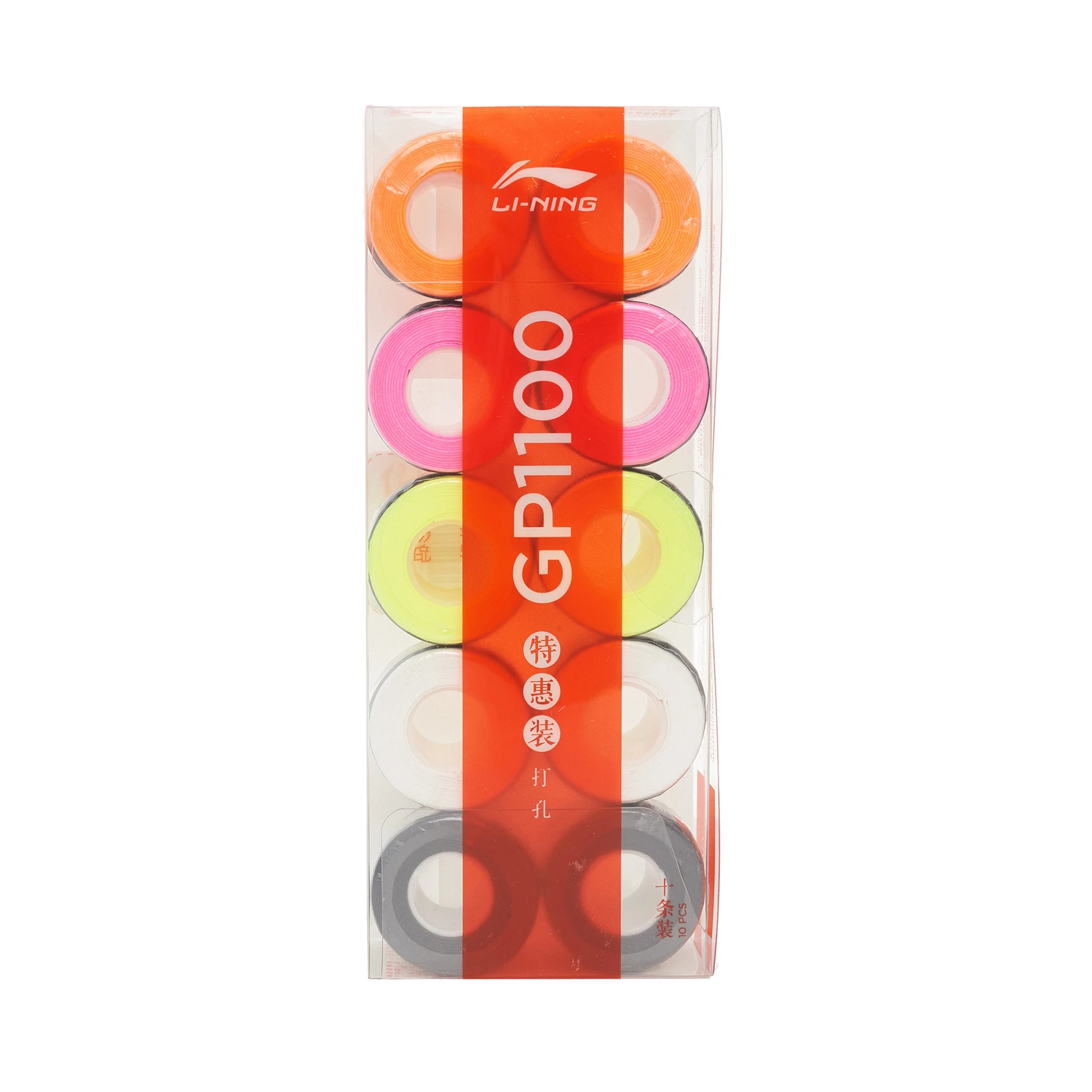 Гриптейп для ракетки бадминтона LiNing PU, mixed color, 26*1100*0.6mm