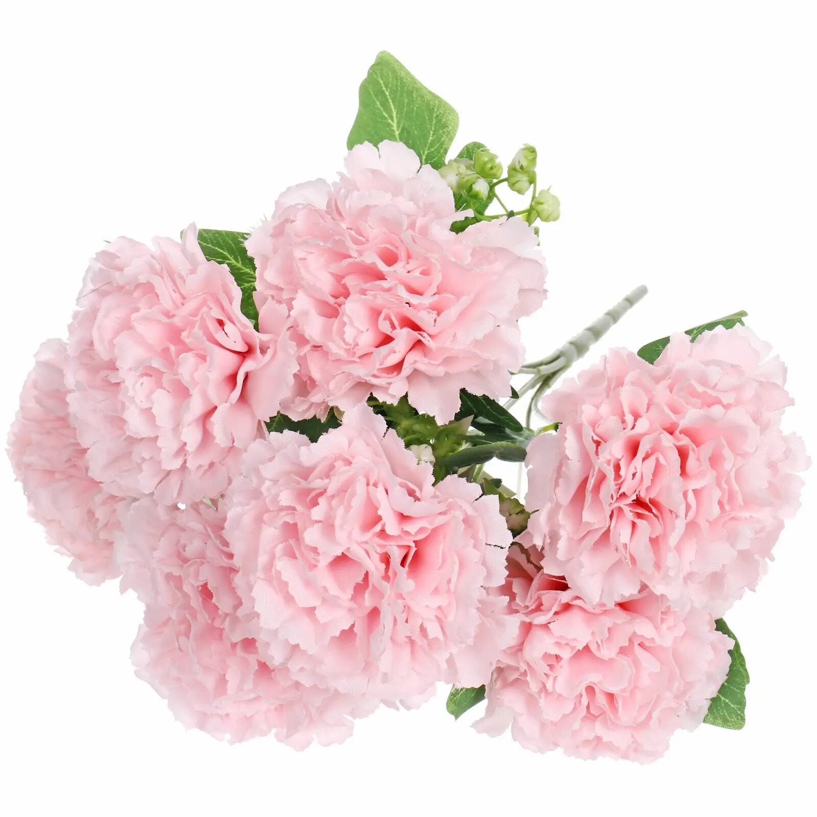 Искусственные цветы «Букет гвоздик» 35см, 7 цветов, розовый, для декора