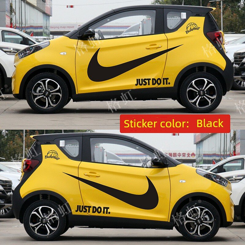 Наклейки для электромобилей Chery Little Ant NIKE EQ1: персонализированные декоративные наклейки для кузова, тюнинг,