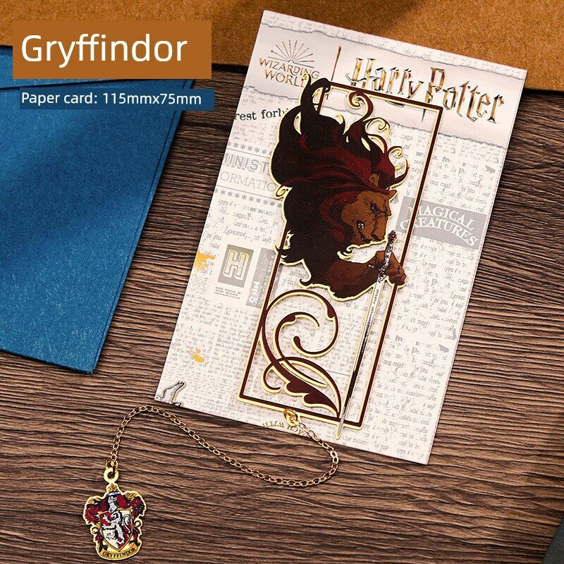 Оригинальные товары по мотивам Гарри Поттера, металлические закладки «Магическая академия», канцелярские принадлежности