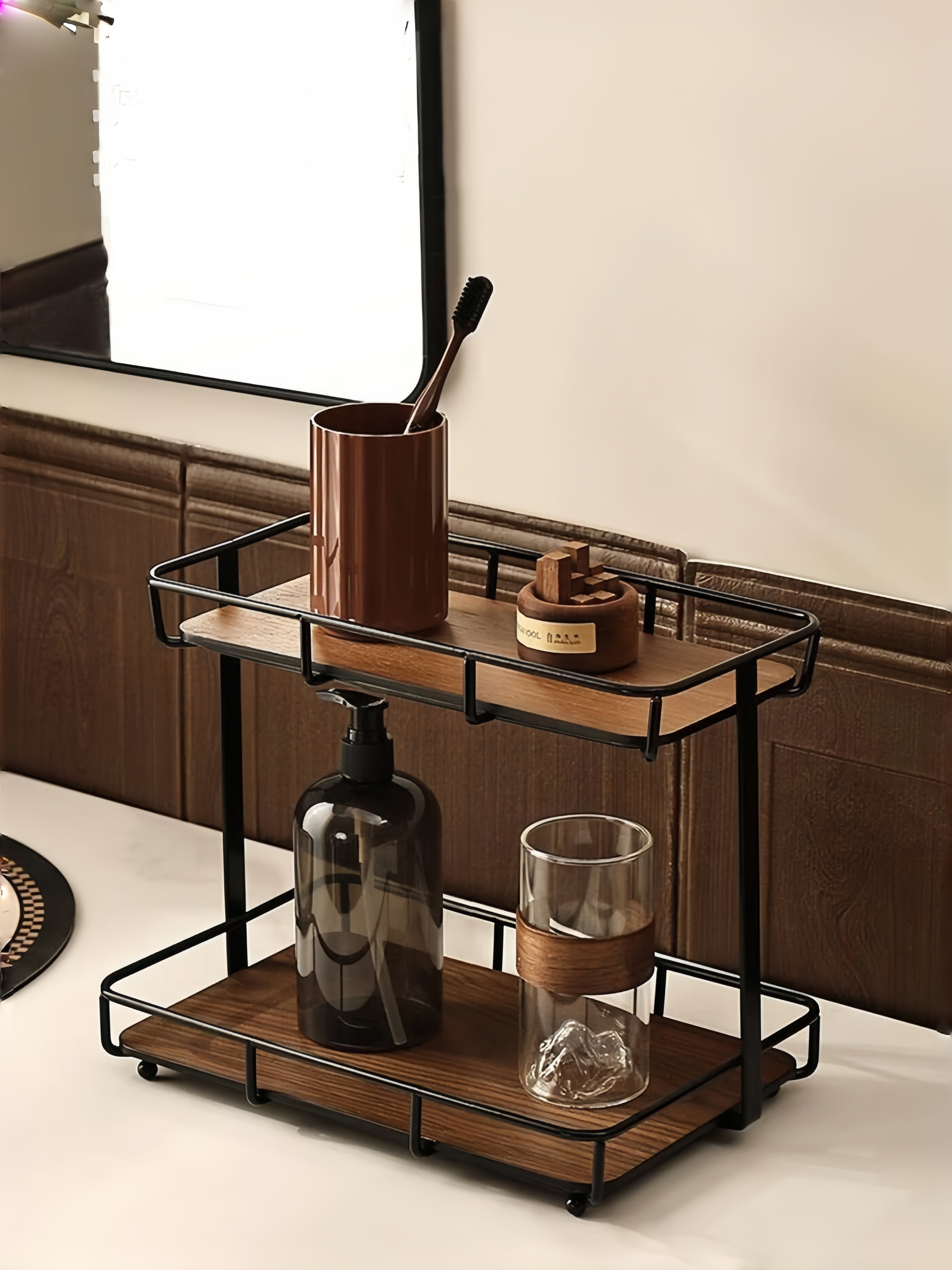 Эксклюзивная деревянная полка этажерка для интерьера вашей гостиной