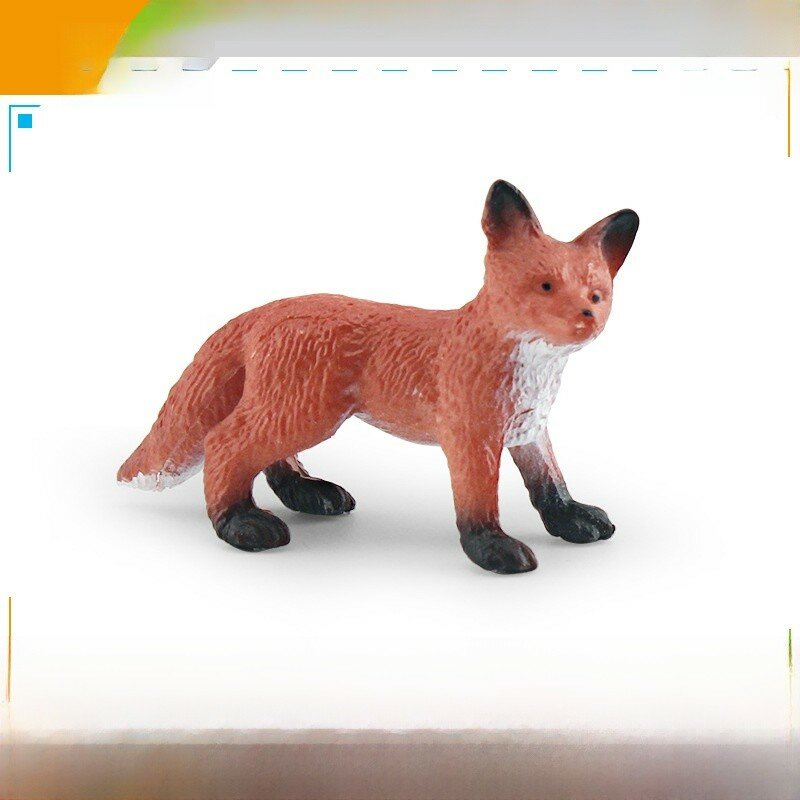 Realistic fox animal pvc model для образовательной игровой комнаты и изучения дикой природы
