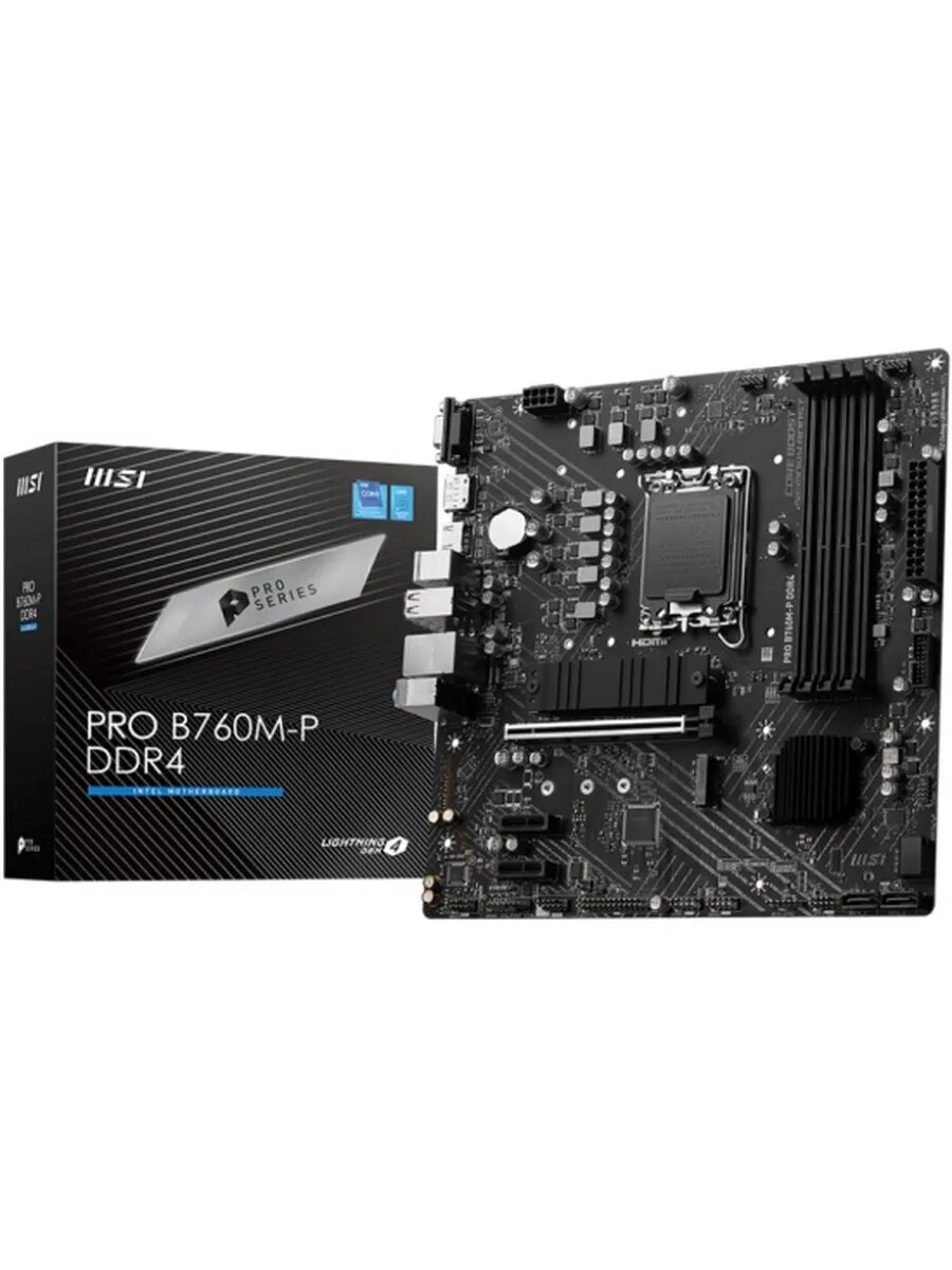 Материнская плата PRO B760M-P DDR4 (LGA1700, mATX)