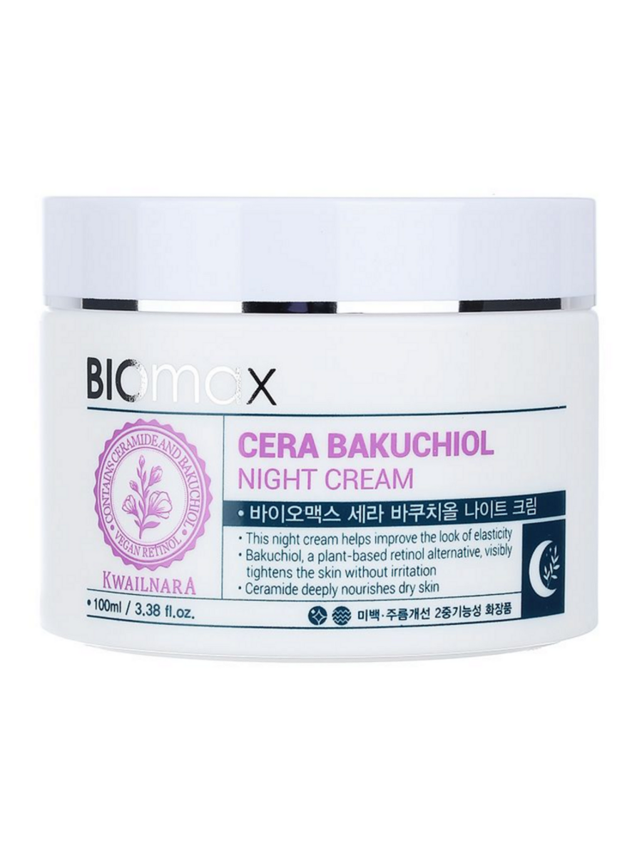 Ночной уход Welcos Kwailnara Biomax Cera Bakuchiol Night Cream, Крем ночной для лица, 100 мл