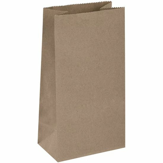 Крафт-пакет бумажный 18х12х29 см Laima ECO CRAFT, комплект 100 шт, плотность 90 г/м2, 609683 (609683СН)