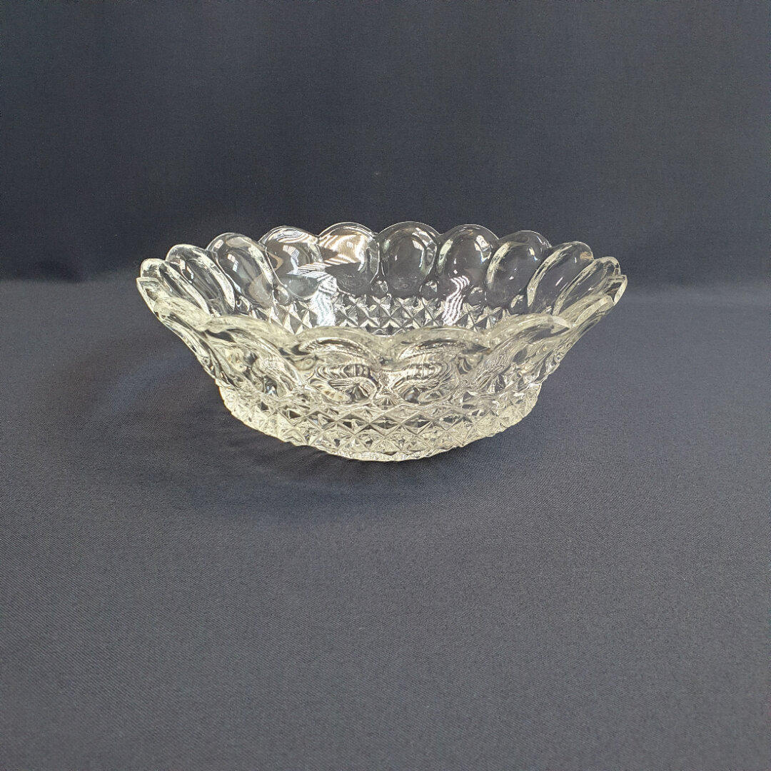 Салатник, стекло высота 8.5 см, винтаж СССР