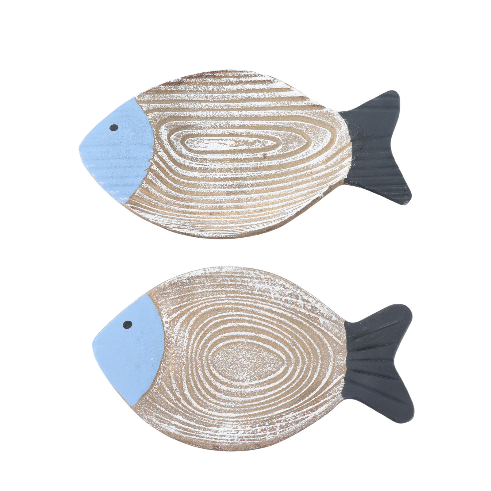 Деревянная подвесная фигурка рыбы, настенное украшение в виде рыбы для пляжной тематики. Скульптура рыбы.