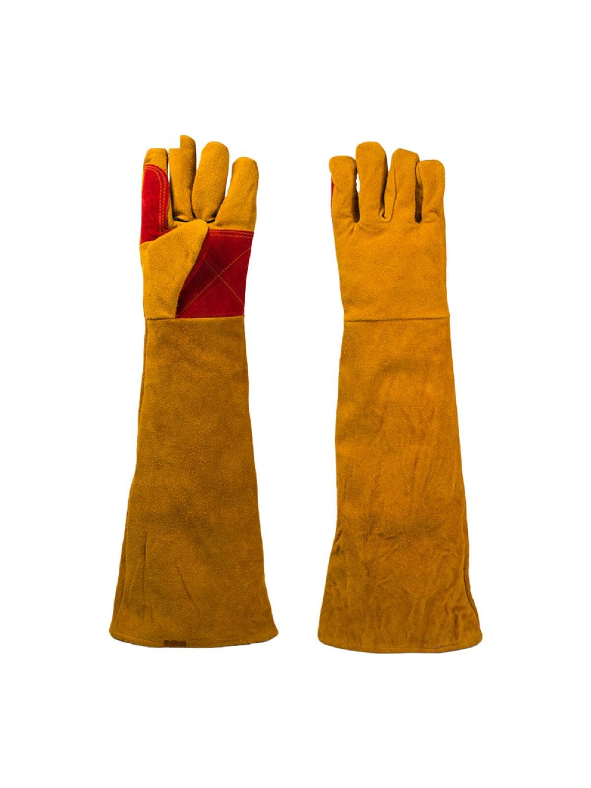 Огнестойкие перчатки Кожаные Сварочные перчатки для защиты рук от порезов