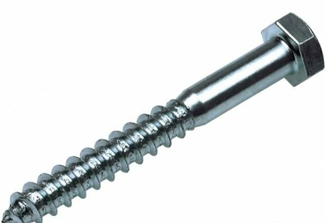 Шуруп для крепления деревянных лаг и реек 8 x 80 (нержавеющая сталь) DIN 571