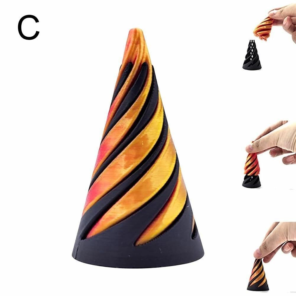 Спиральная трехмерная детская развивающая игрушка, напечатанная на 3D-принтере